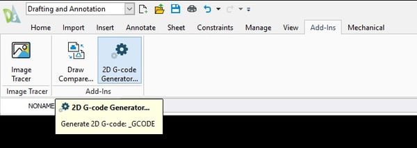 G kodo generavimas naudojant DraftSight programą